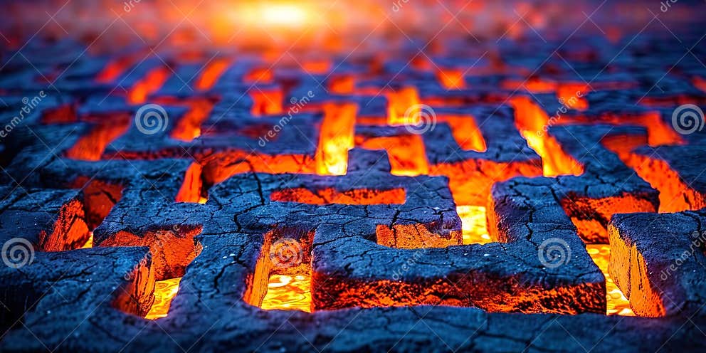 The Mysterious Maze from Which it is Impossible To Ge Stock Image ...