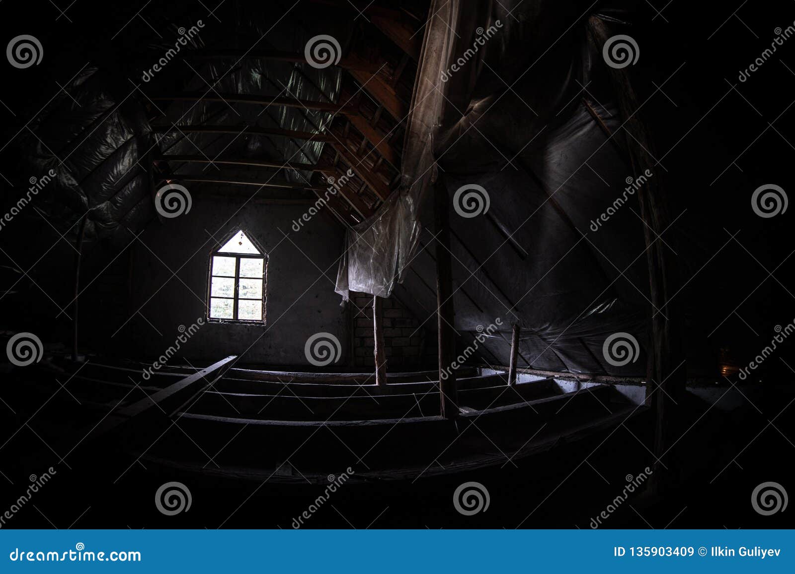 Mysterious Mood Created by White Light in the Window, Subtle ...