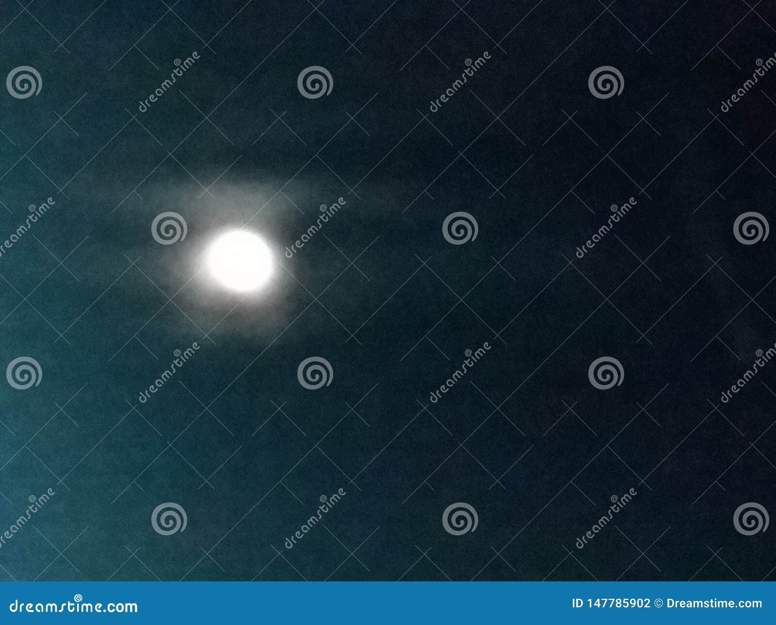 Mysterious moon stock photo. Image of clouds, mysterious - 147785902