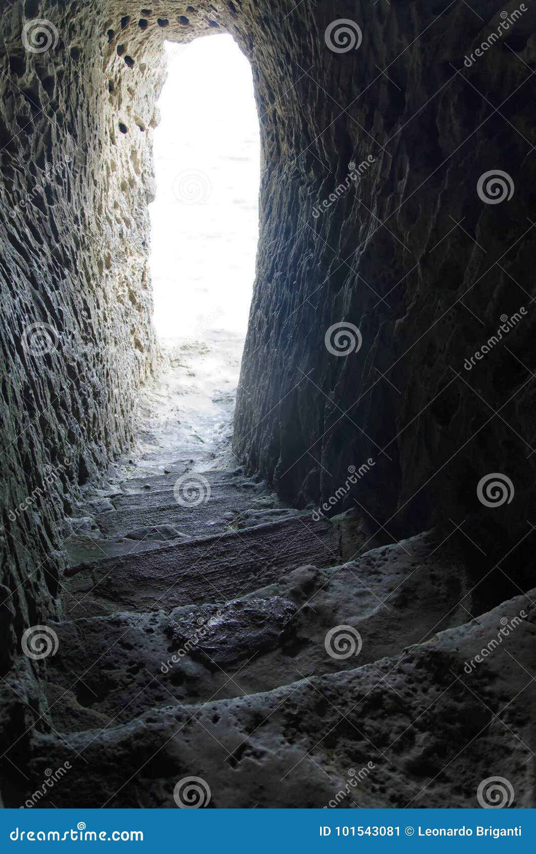 Mysterious Passage Overlooking the Sea Stock Image - Image of citadel ...