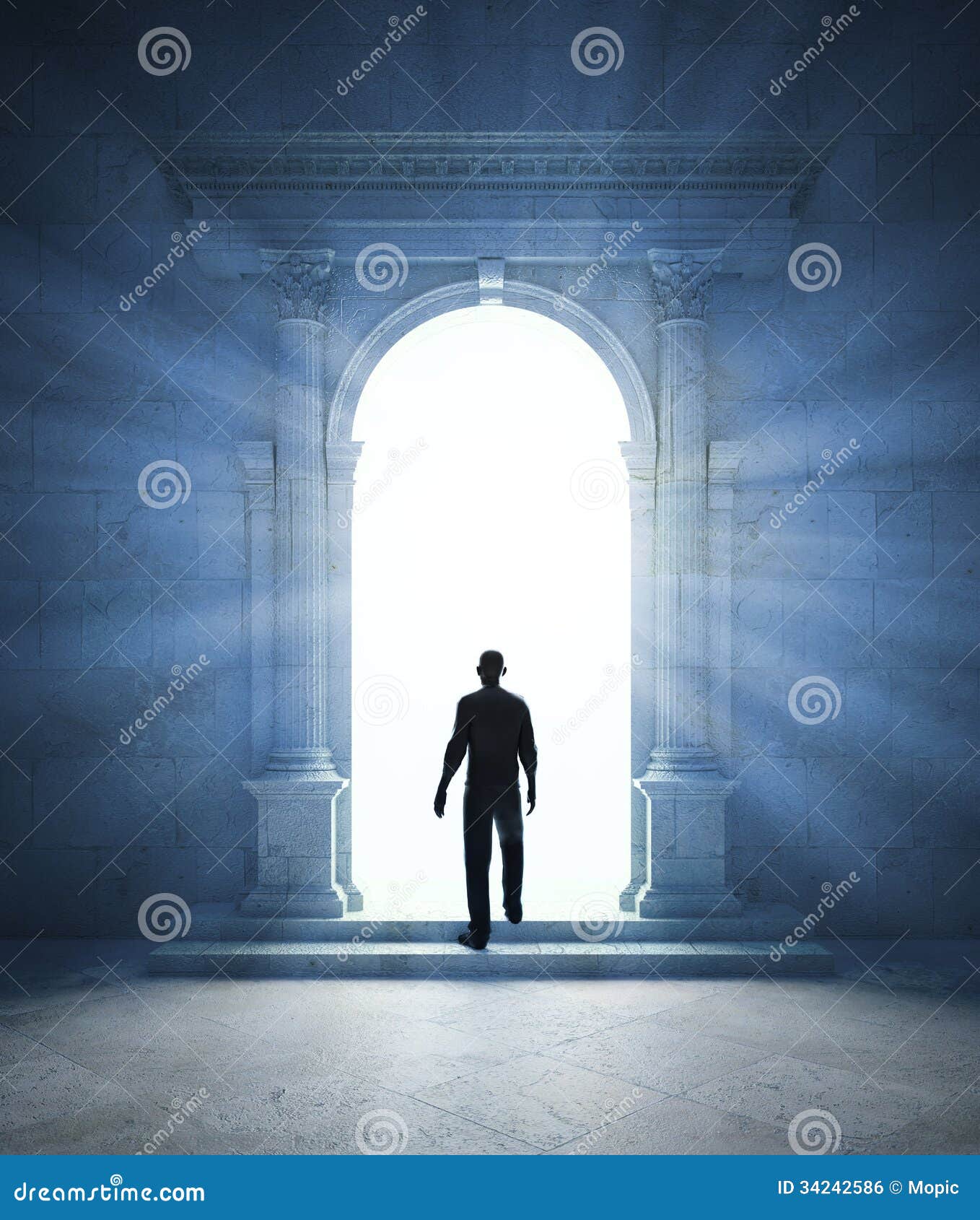 Mysterious portal stock illustration. Illustration of bright - 34242586