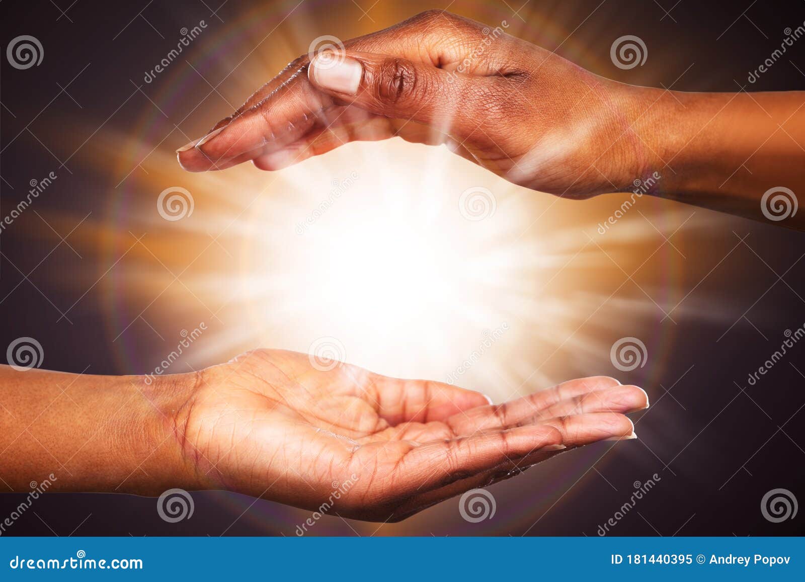 Mysterious Power in the Hands Stock Image - Image of heal, african ...