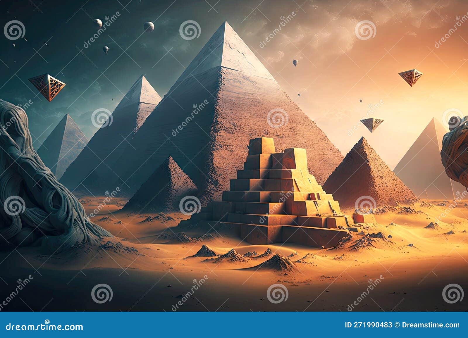 Mysterious Pyramids and Ancient Civilization , Made with Generative Ai ...