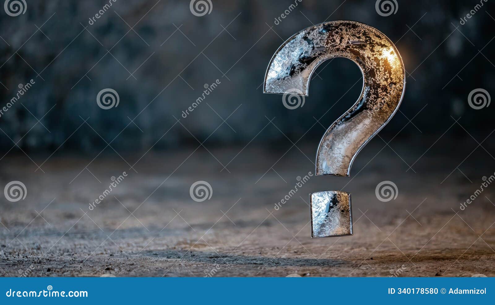 Mysterious Question Mark Symbol On Dark Background Stock Photo ...