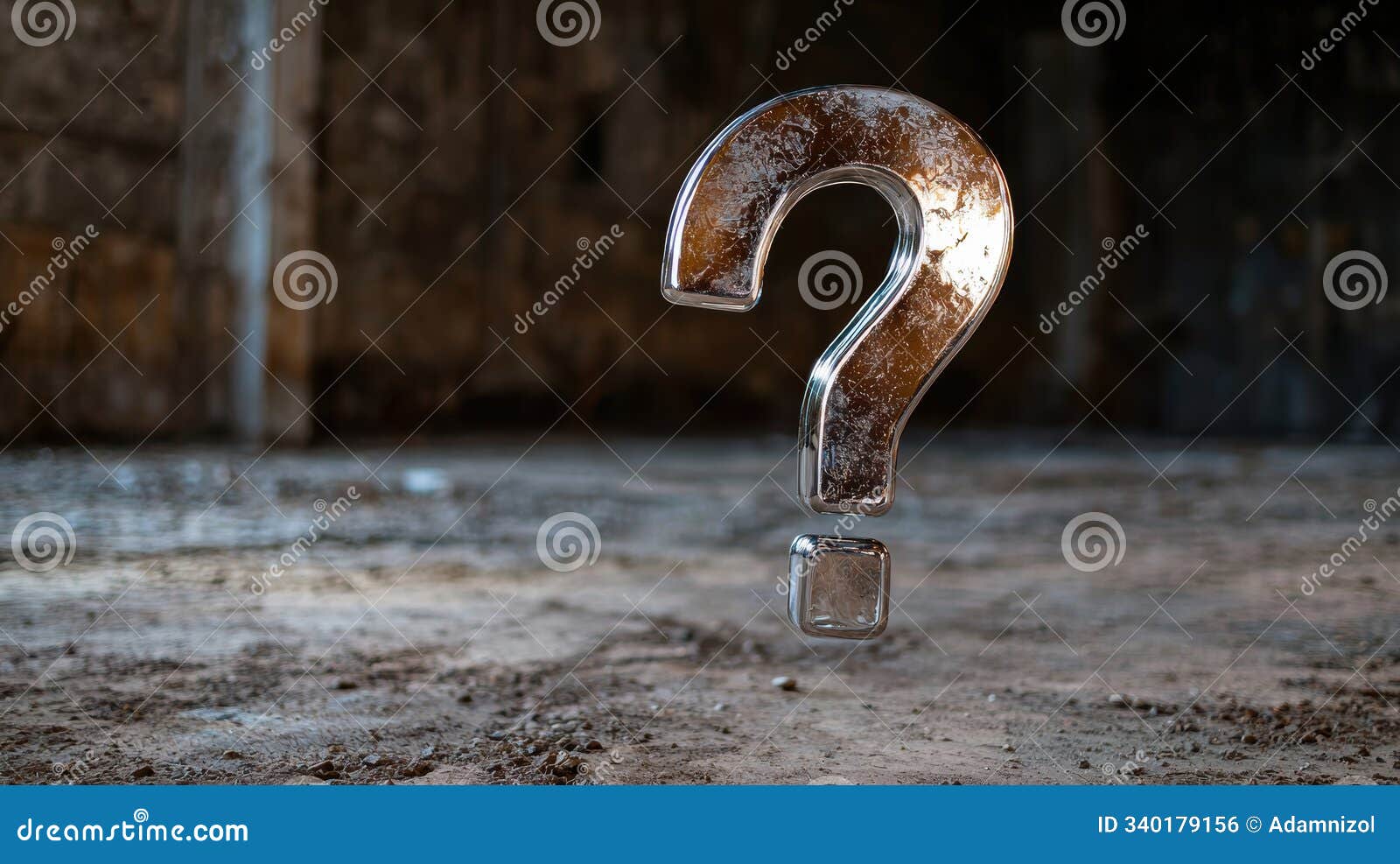 Mysterious Question Mark Symbol On Dark Background Stock Photo ...