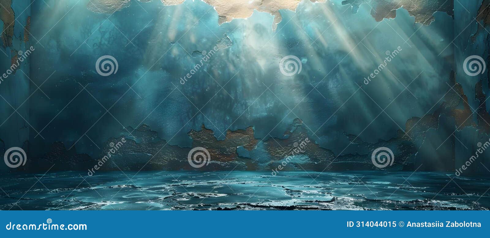 Mysterious Shadows Cast by Floodlight on Post-apocalyptic Navy Backdrop ...