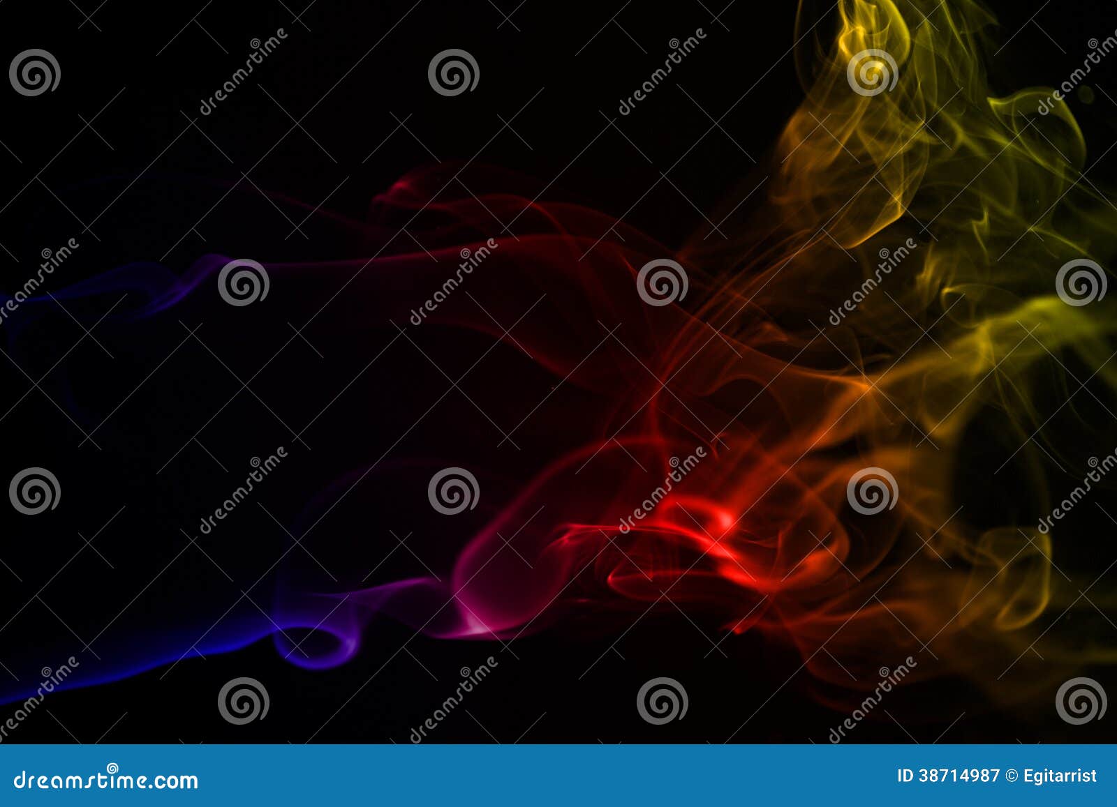 Mysterious Smoke Form with Colour Gradient Stock Image - Image of ...