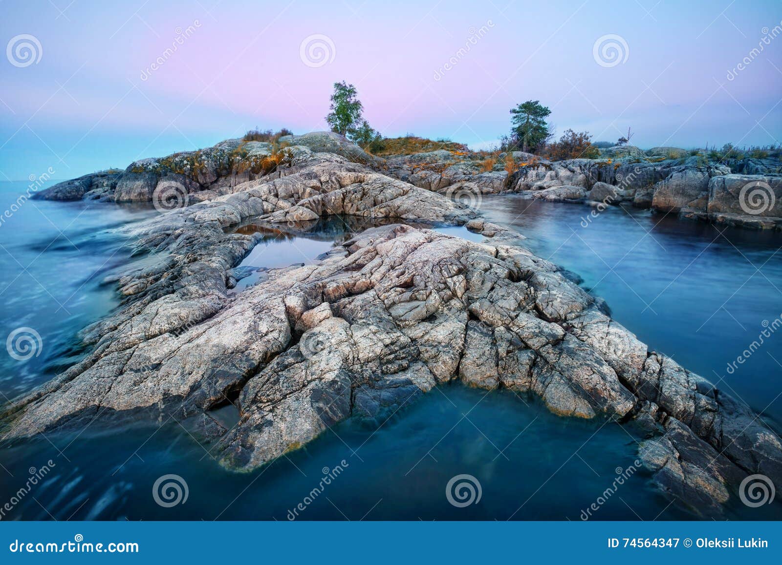 Mysterious stone beach stock image. Image of edge, skerry - 74564347
