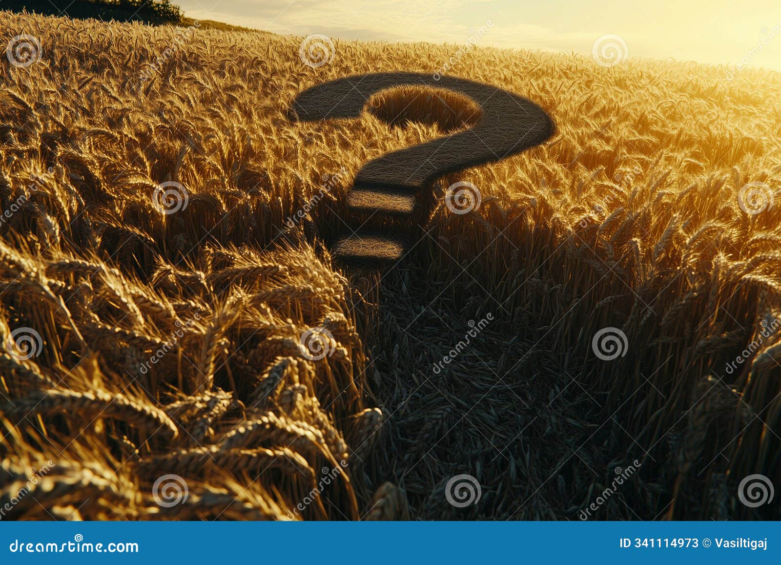 Mysterious Symbol in Wheat Field Stock Illustration - Illustration of ...