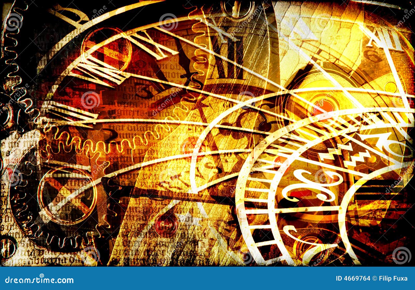 Mysterious time stock illustration. Illustration of crumpled - 4669764