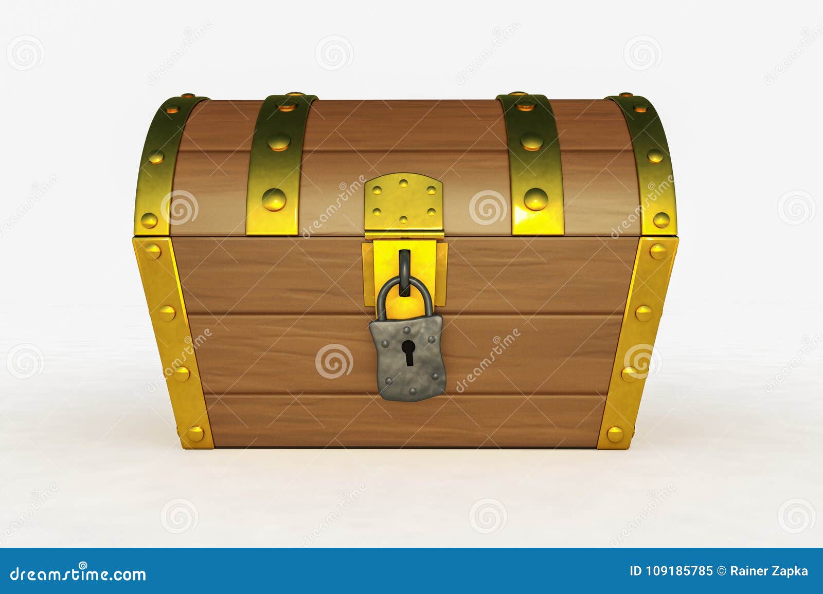 A Mysterious Treasure Chest In A Treasure Chamber Royalty-Free Stock ...