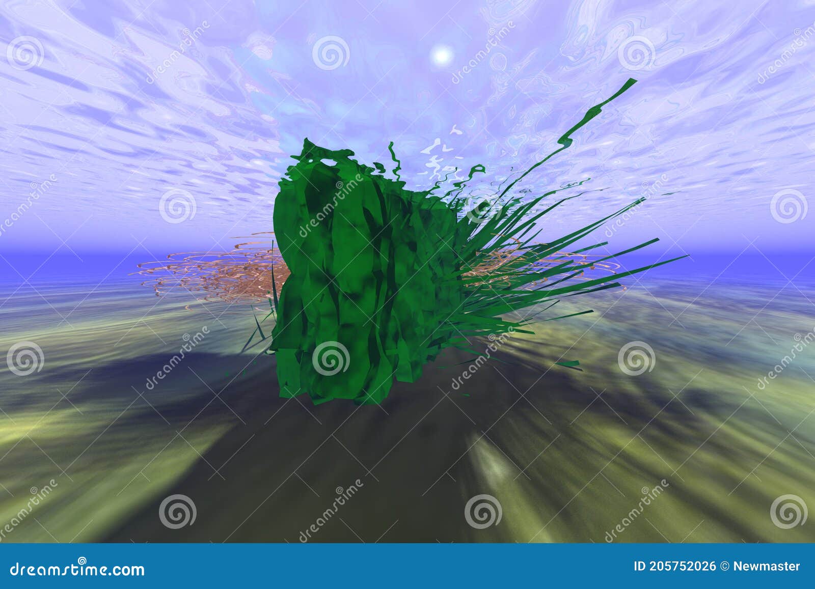 Underwater UFO USO Object Stock Image | CartoonDealer.com #287609383