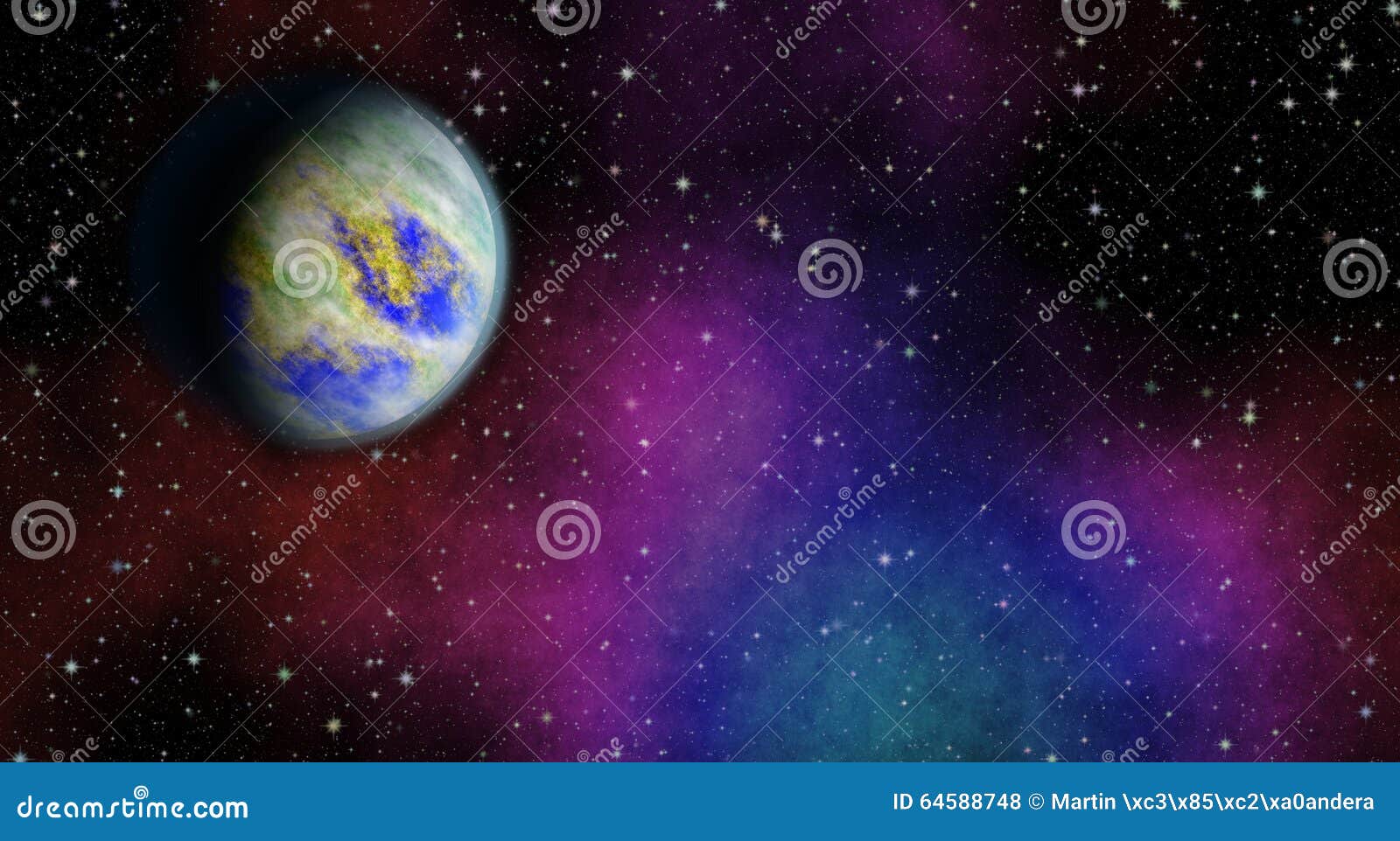 Mysterious, Unknown Planet in the Universe. Life among the Stars ...