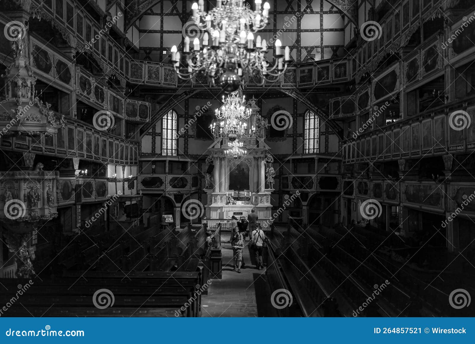 Mysterious View of the Interior of the Church of Peace in Jawor in ...