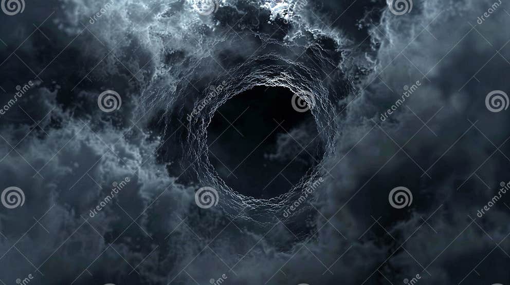 Mysterious Vortex Amidst Stormy Clouds Stock Image - Image of dark ...