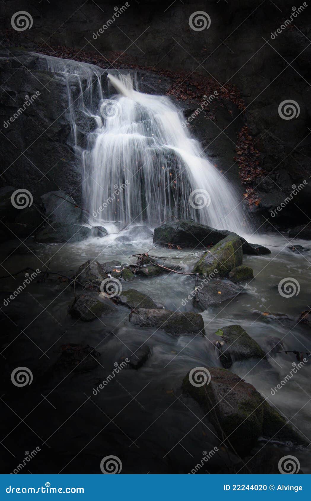 Mysterious Waterfall Royalty-Free Stock Image | CartoonDealer.com #22244020