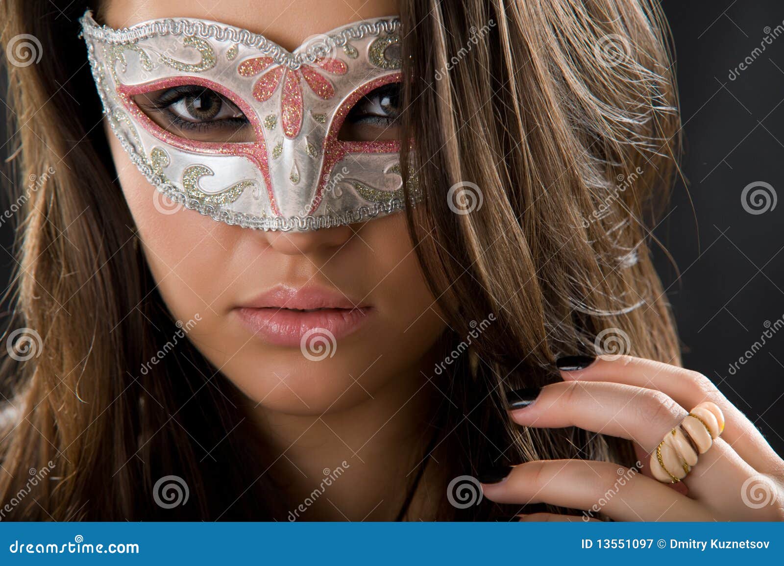 Mysterious woman s face stock image. Image of makeup - 13551097