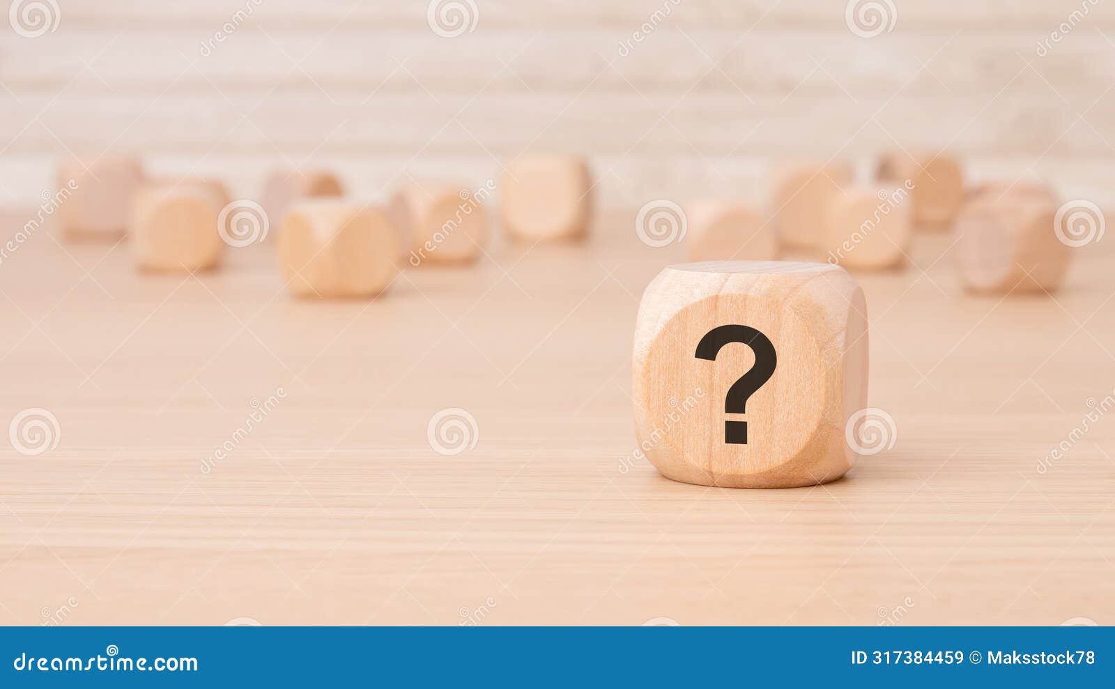 A Mysterious Wooden Rectangle with a Question Mark Engraved on it Stock ...