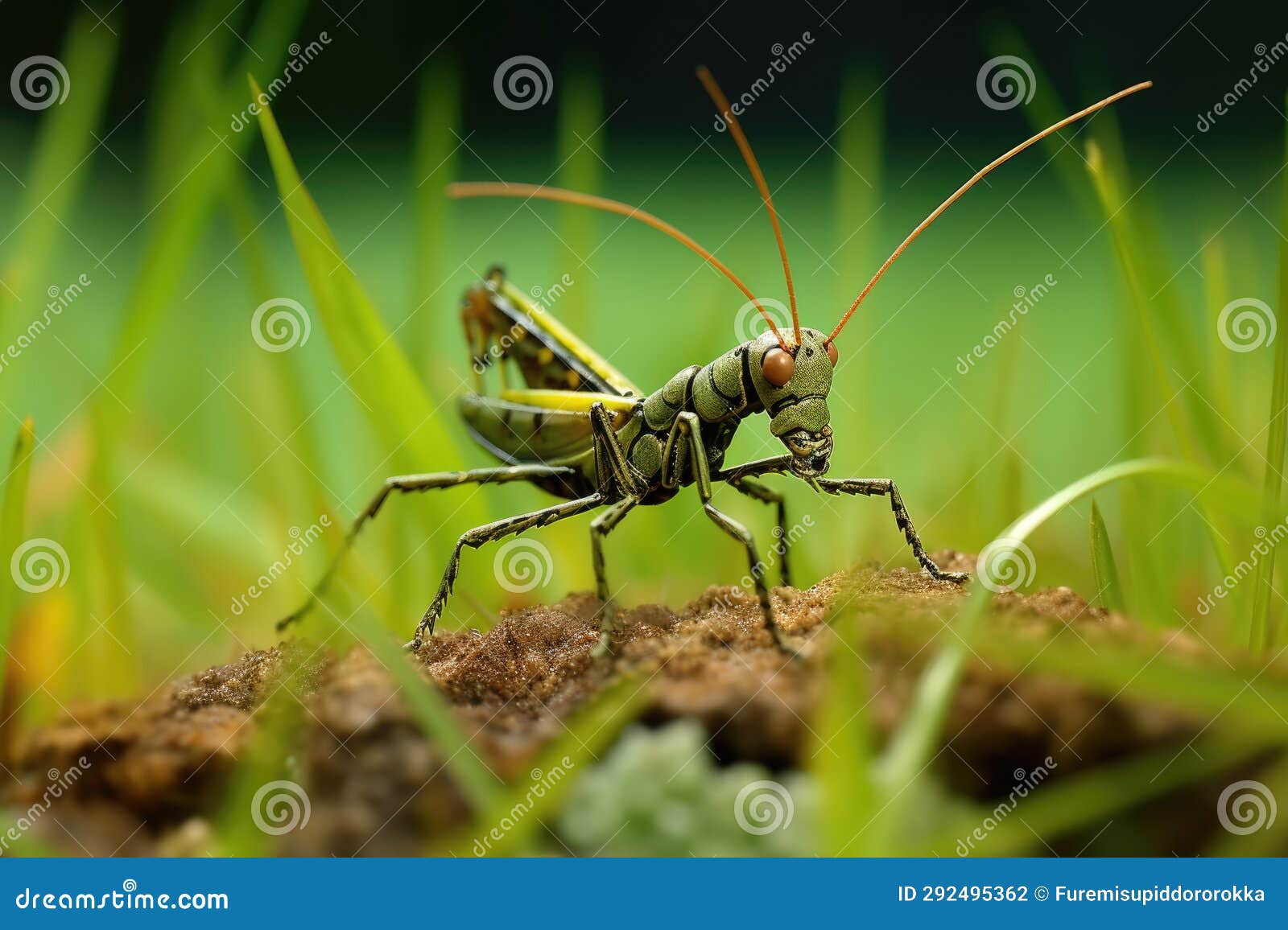 The Mysterious World of Miniature Insects in the Grass Stock ...