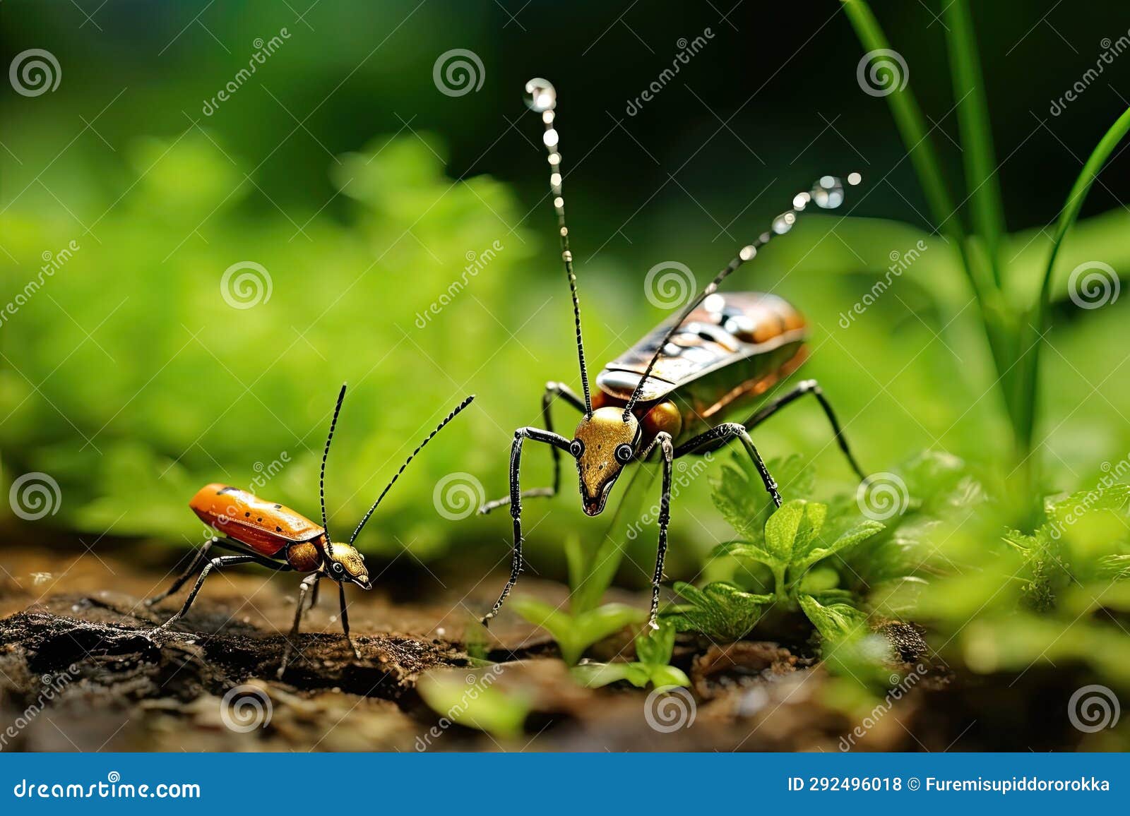 The Mysterious World of Miniature Insects in the Grass Stock ...