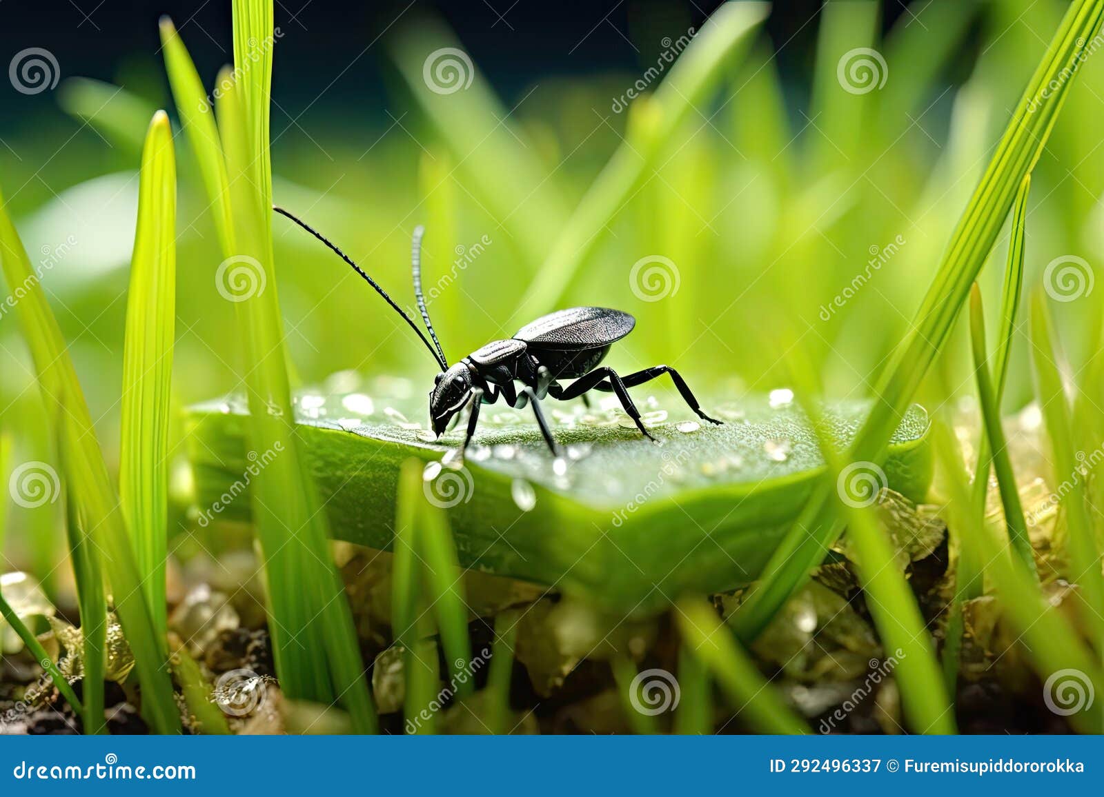 The Mysterious World of Miniature Insects in the Grass Stock ...