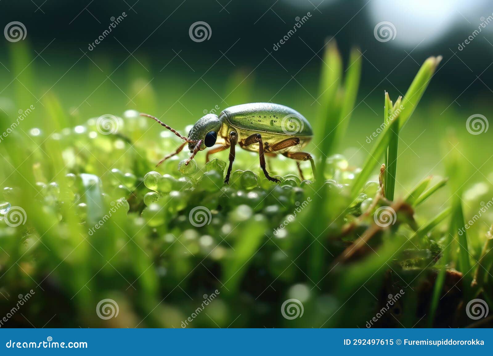 The Mysterious World of Miniature Insects in the Grass Stock ...
