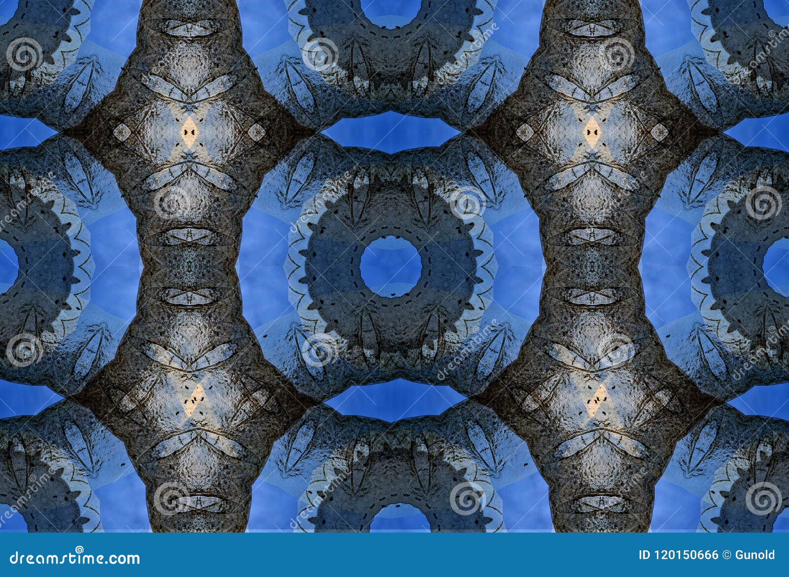 Mysteriously Digital Art Design of Interlocking Circles Stock ...