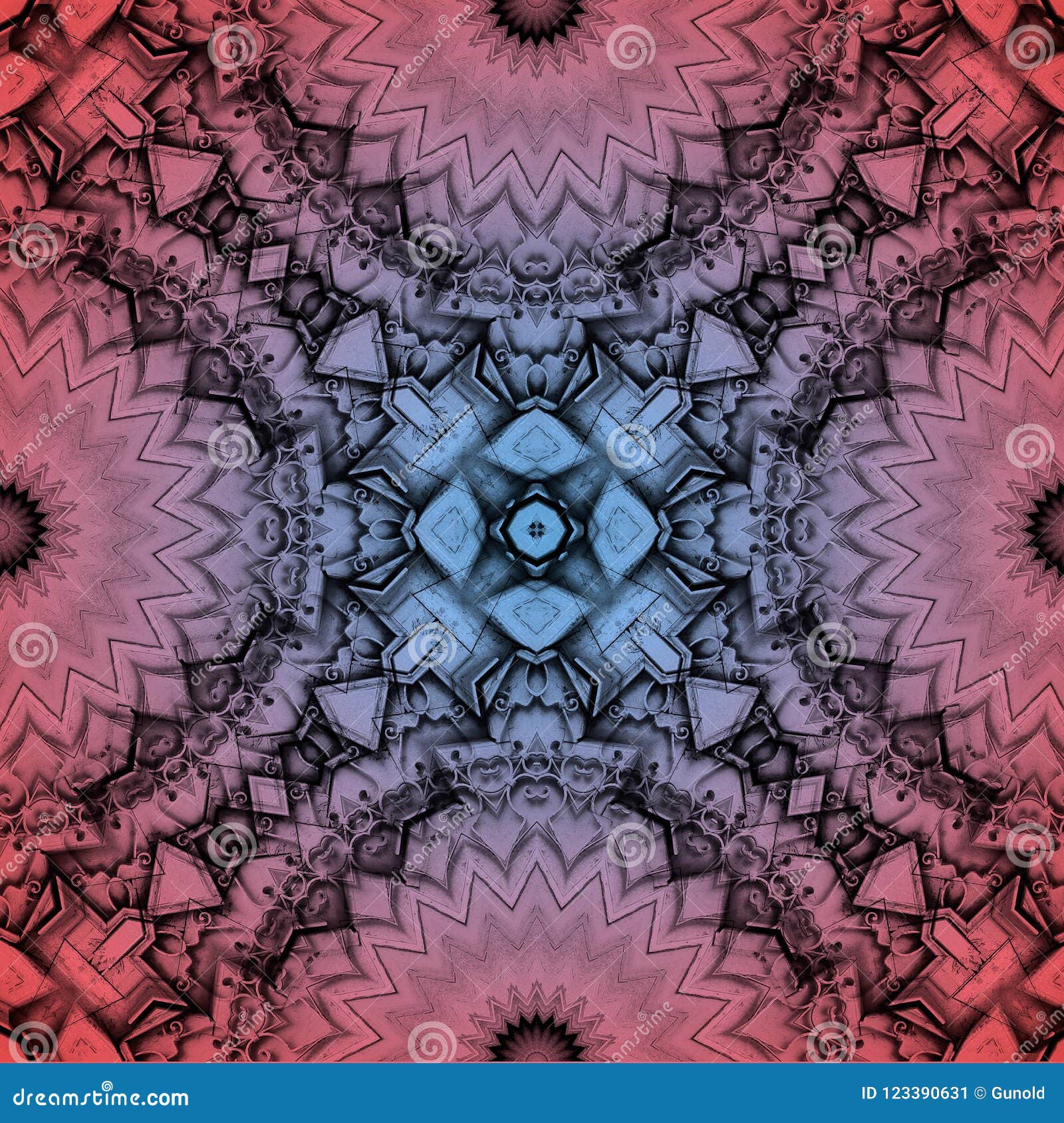 Mysteriously Digital Art Design of Interlocking Pattern Stock ...