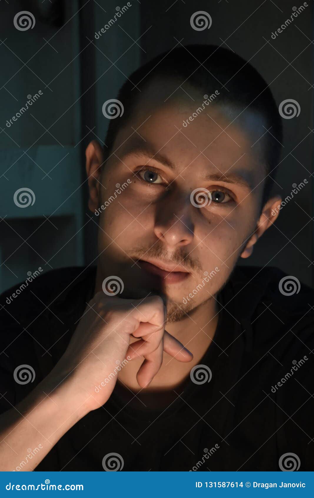 Looking interested stock photo. Image of cute, atractive - 131587614