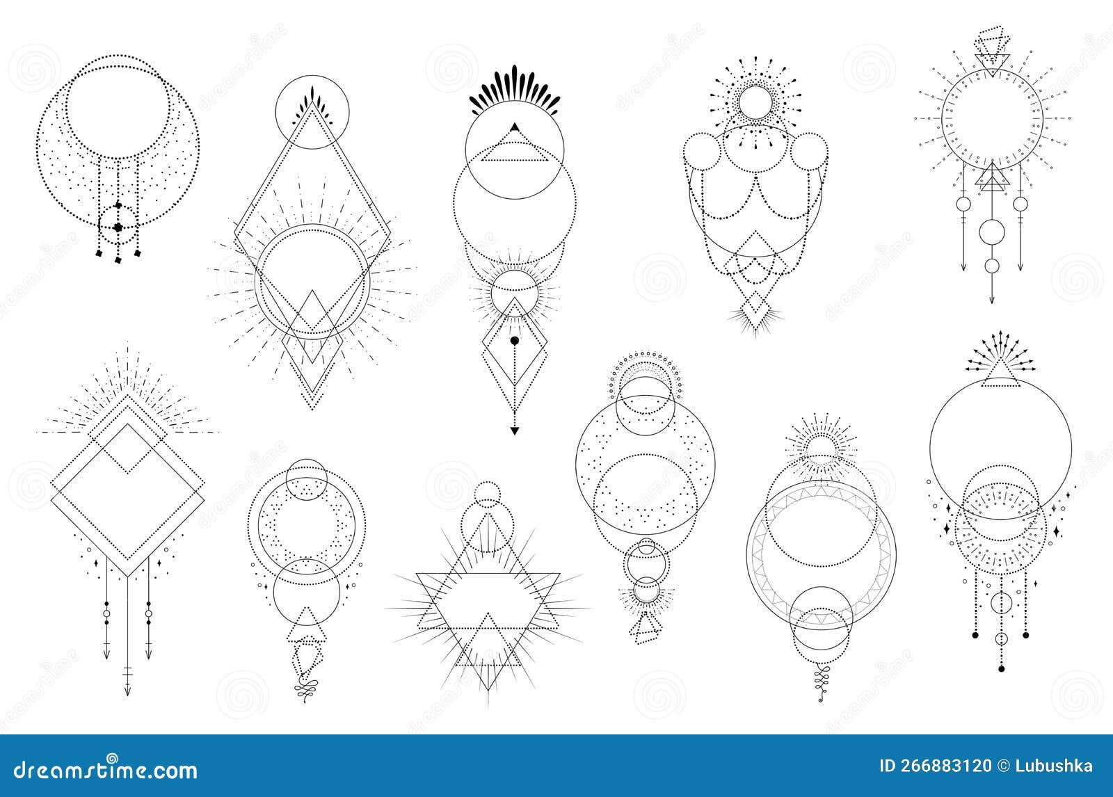 Mystery design elements. stock vector. Illustration of abstract - 266883120