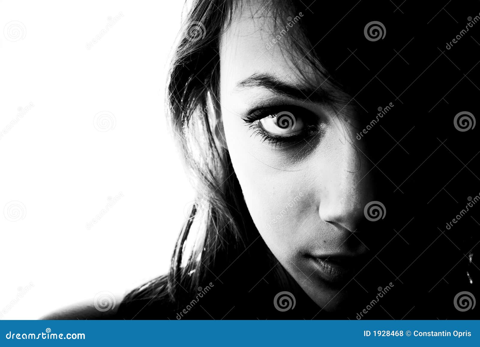 Mystery girl stock photo. Image of intense, foreboding - 1928468