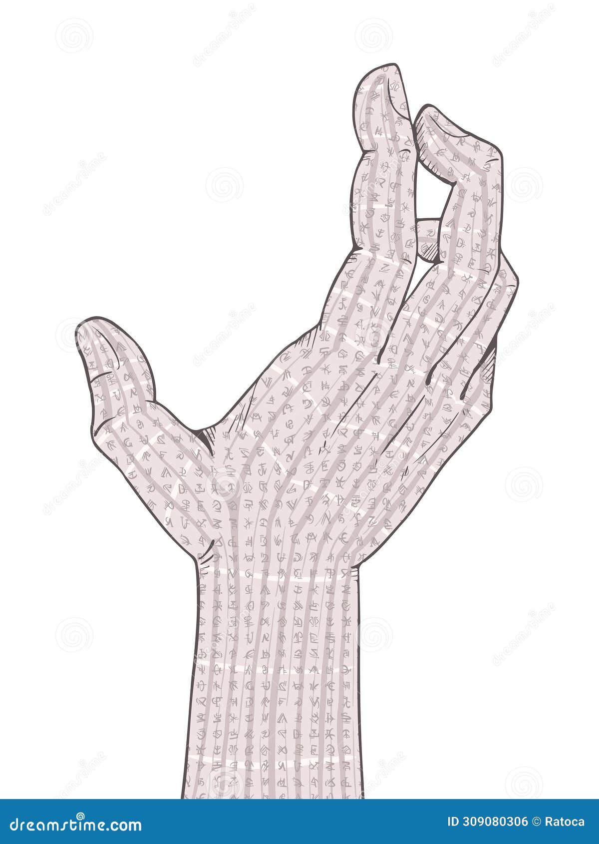 Mystery hand draw stock vector. Illustration of witchcraft - 309080306