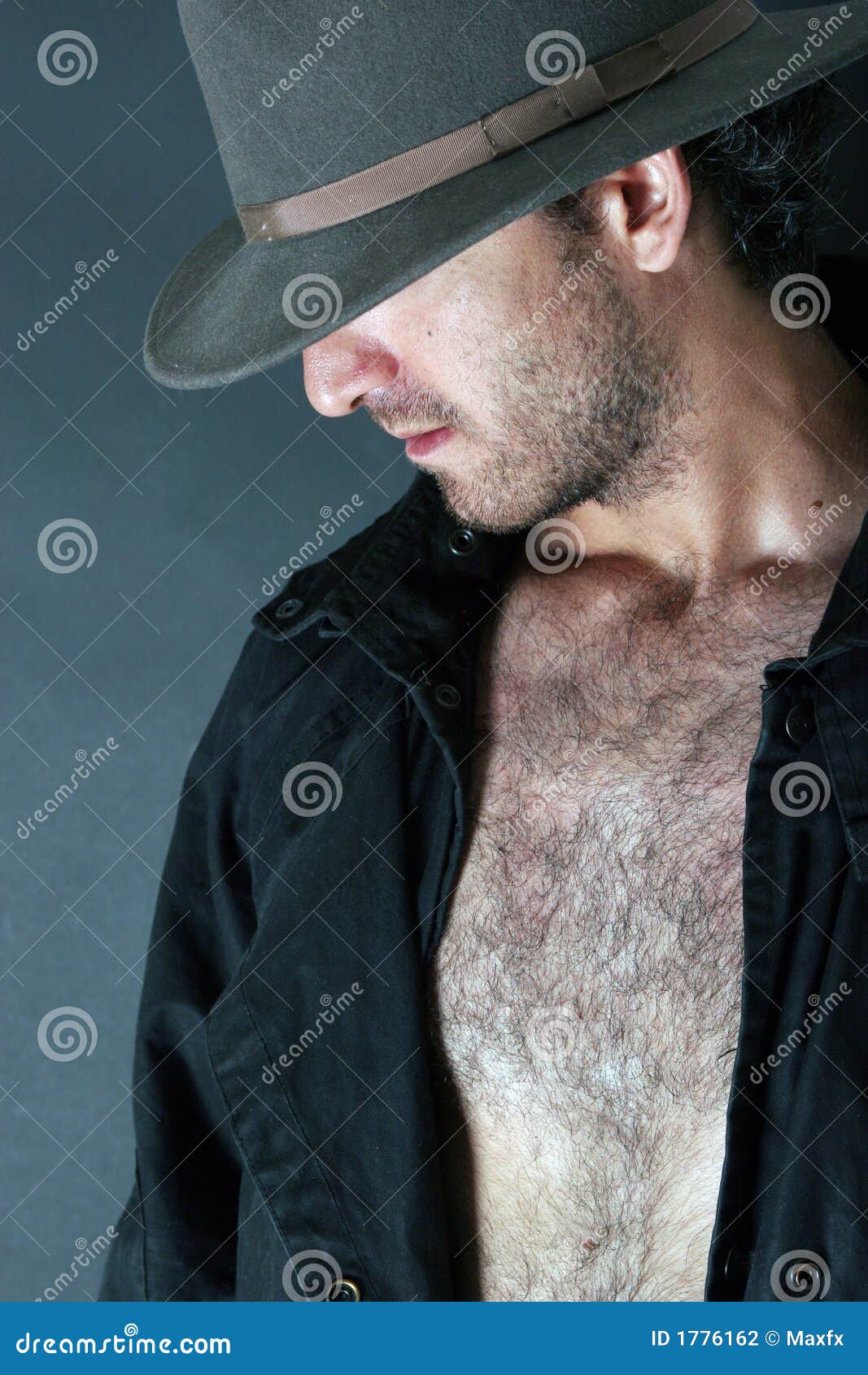 Mystery Man Hiding His Face Under A Hat Stock Photo | CartoonDealer.com ...