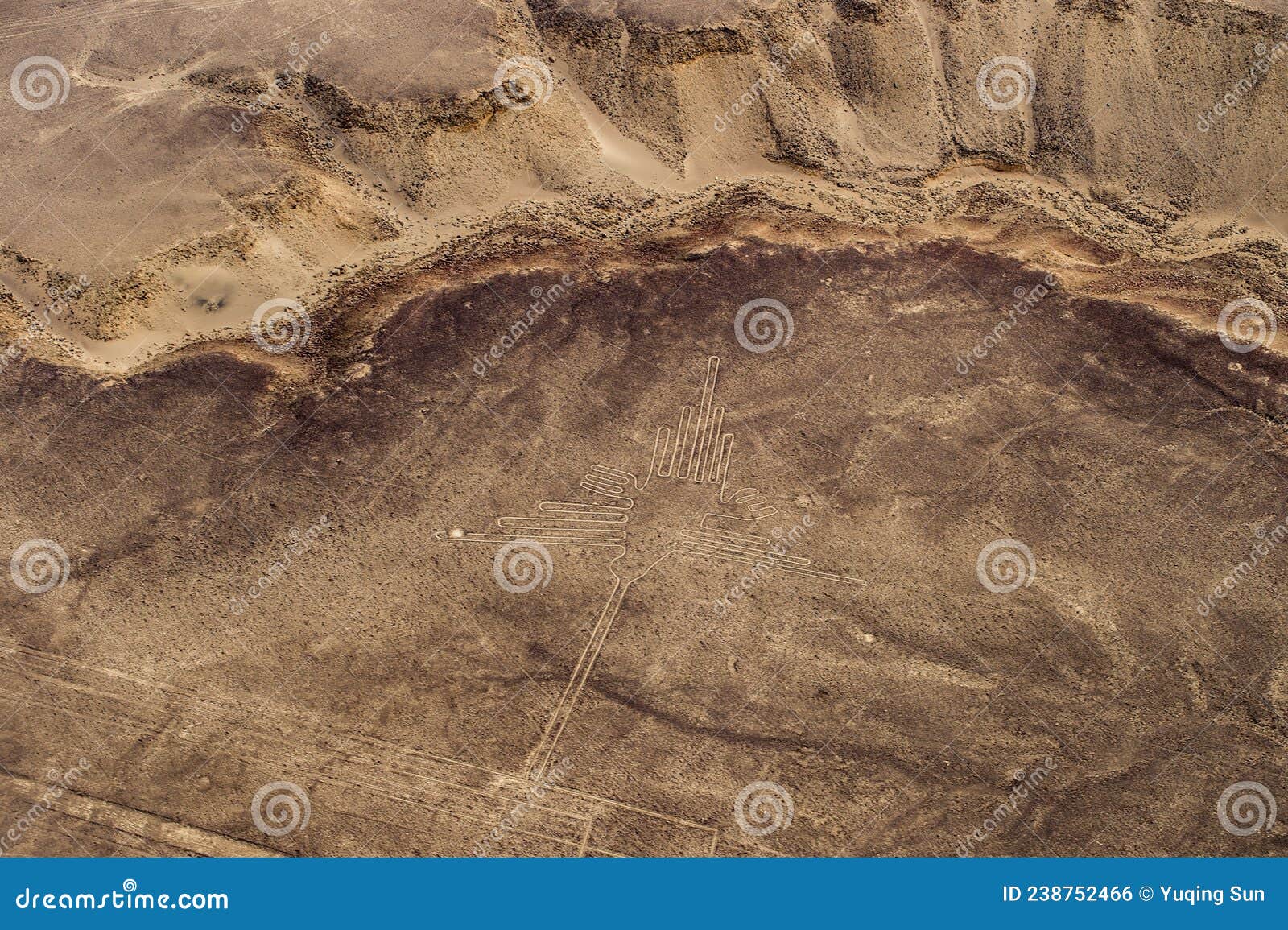 Mystery Nazca Line from the Sky Stock Photo - Image of floor, sand ...