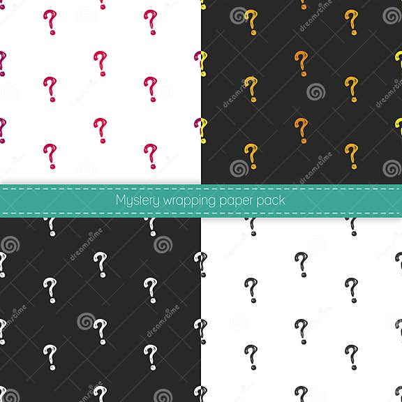 Mystery Wrapping Paper Pack Stock Vector - Illustration of presents ...