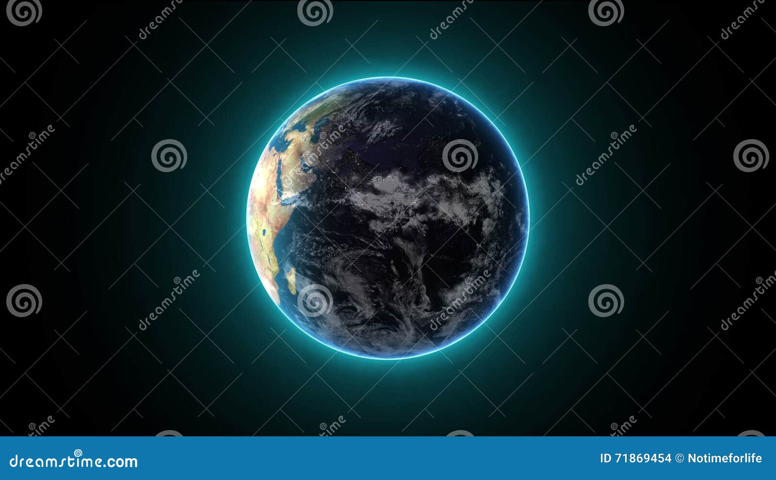 Mystic Earth from space stock footage. Video of creative - 71869454