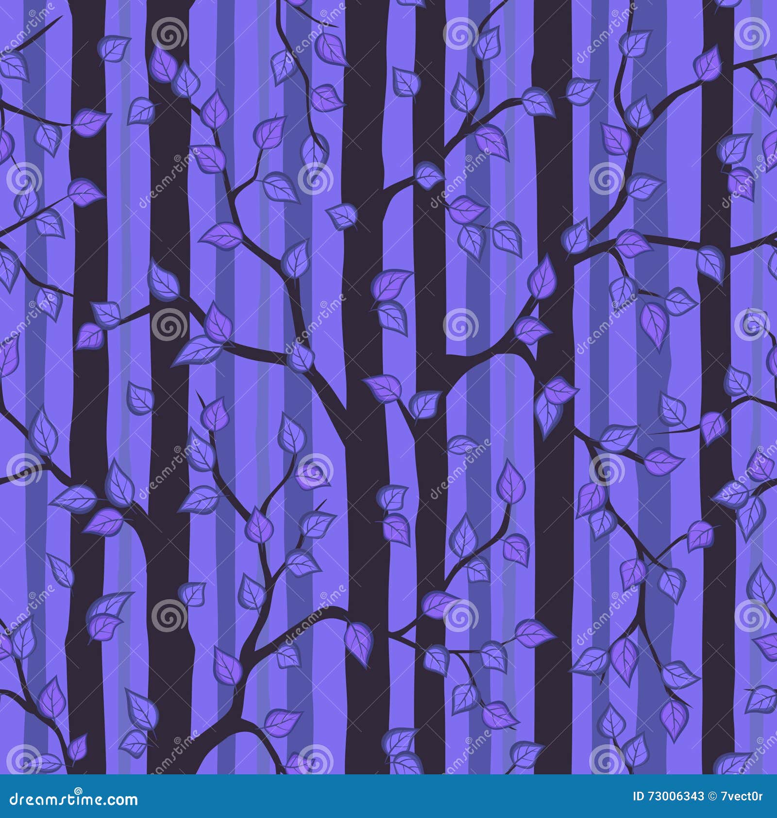 Mystic Forest Seamless Pattern. Stock Vector - Illustration of backdrop ...
