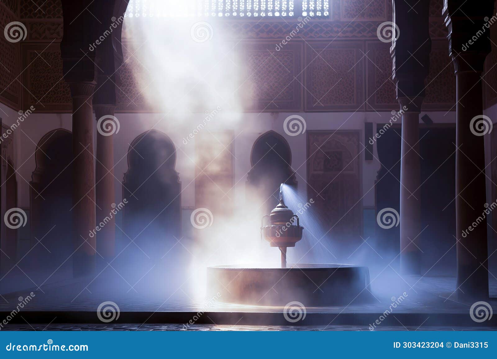 Mystic Hamam Steam Rays stock illustration. Illustration of traditional ...