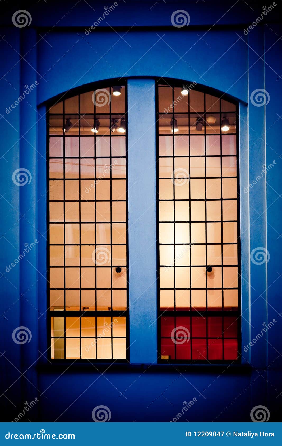 Mystic illuminated window stock image. Image of light - 12209047