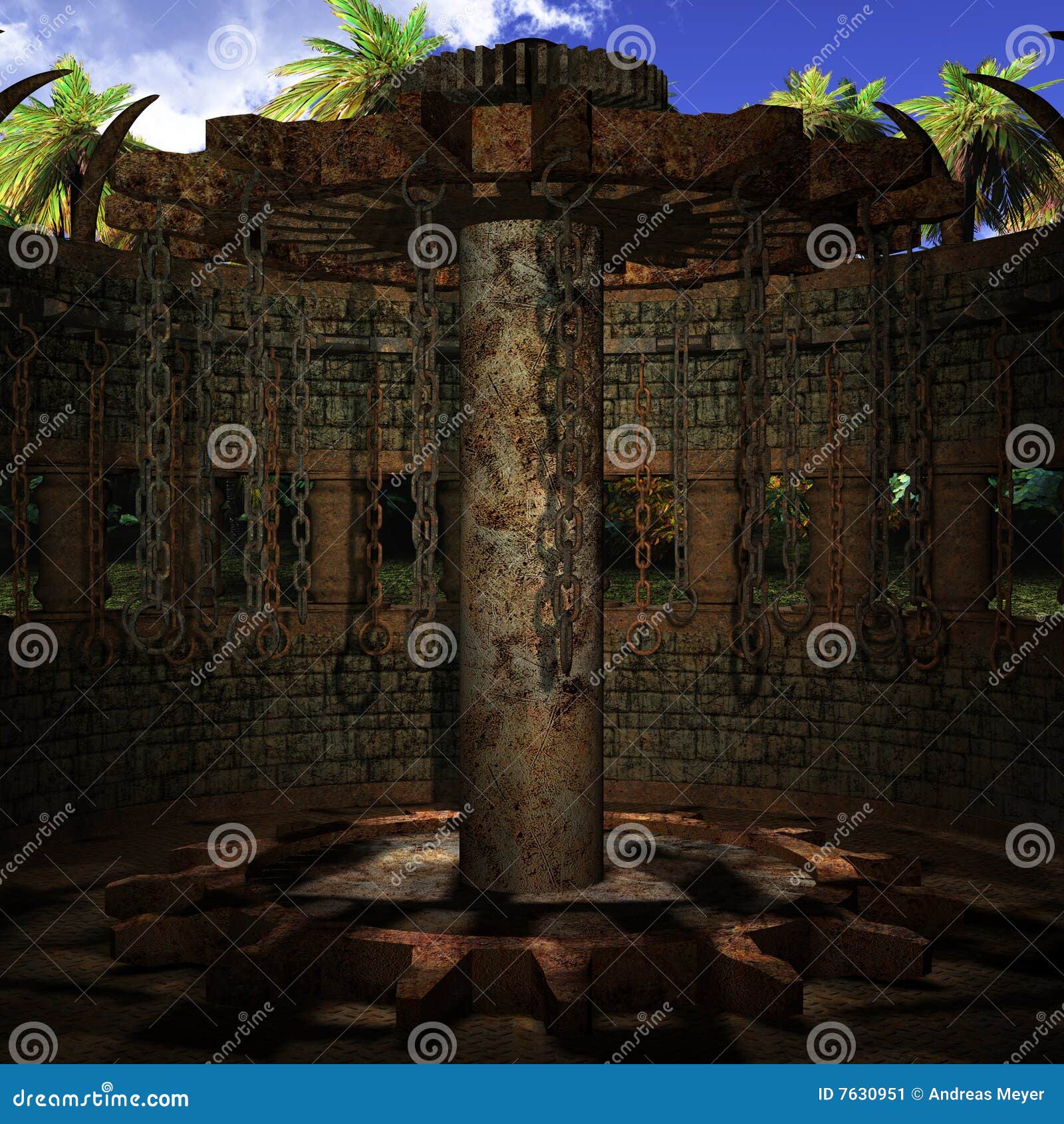 Mystic Place stock illustration. Illustration of clouds - 7630951