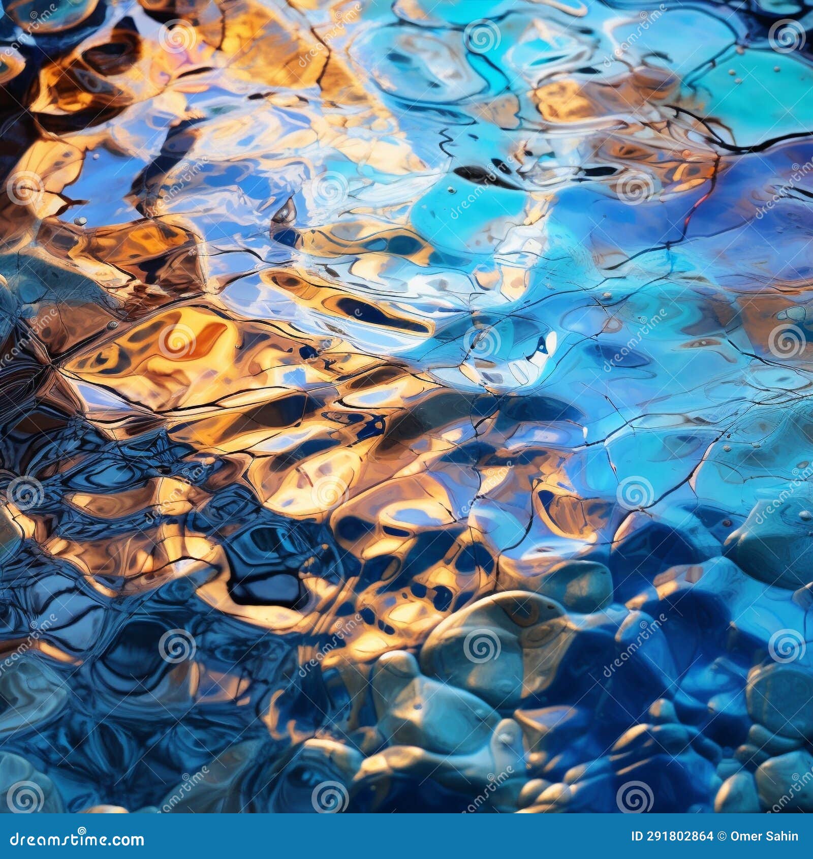 Mystic Reflections: Enigmatic Patterns Mirrored in a Shimmering Pool of ...