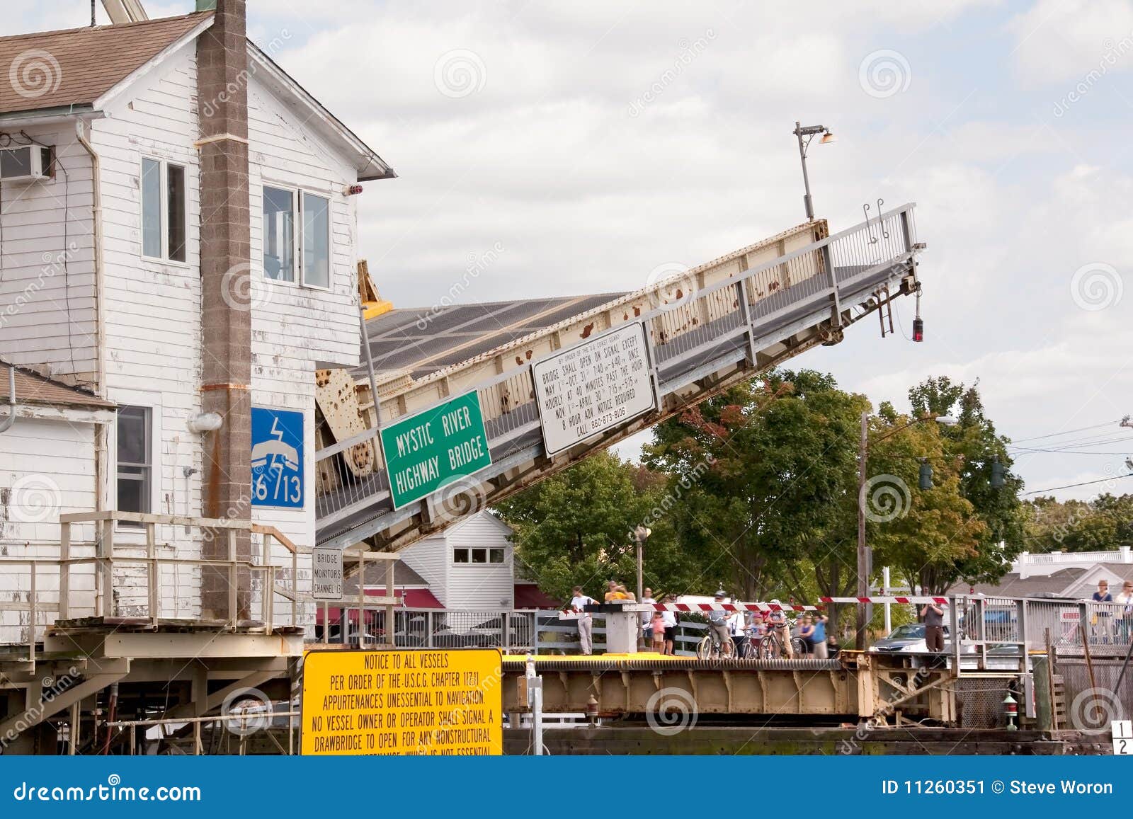 Mystic River Connecticut USA Drawbridge Stock Image - Image of ...