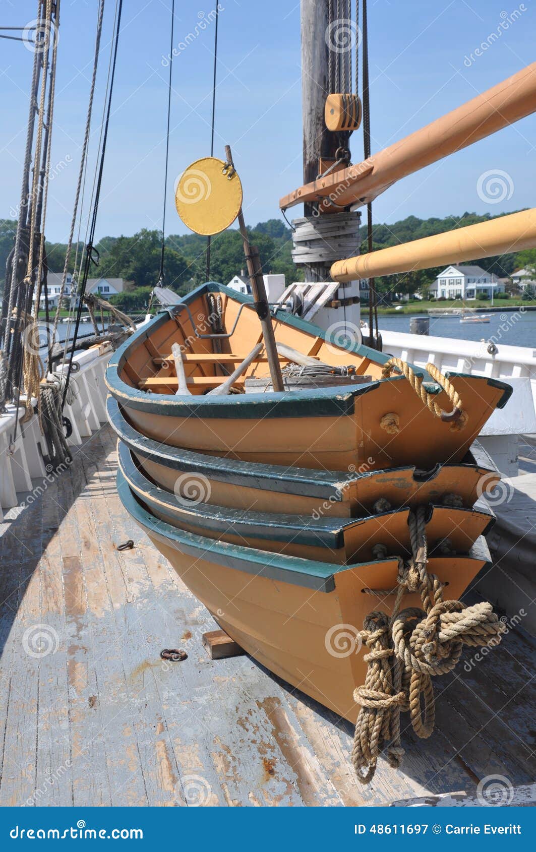 Mystic Seaport dingy stock image. Image of boats, large - 48611697