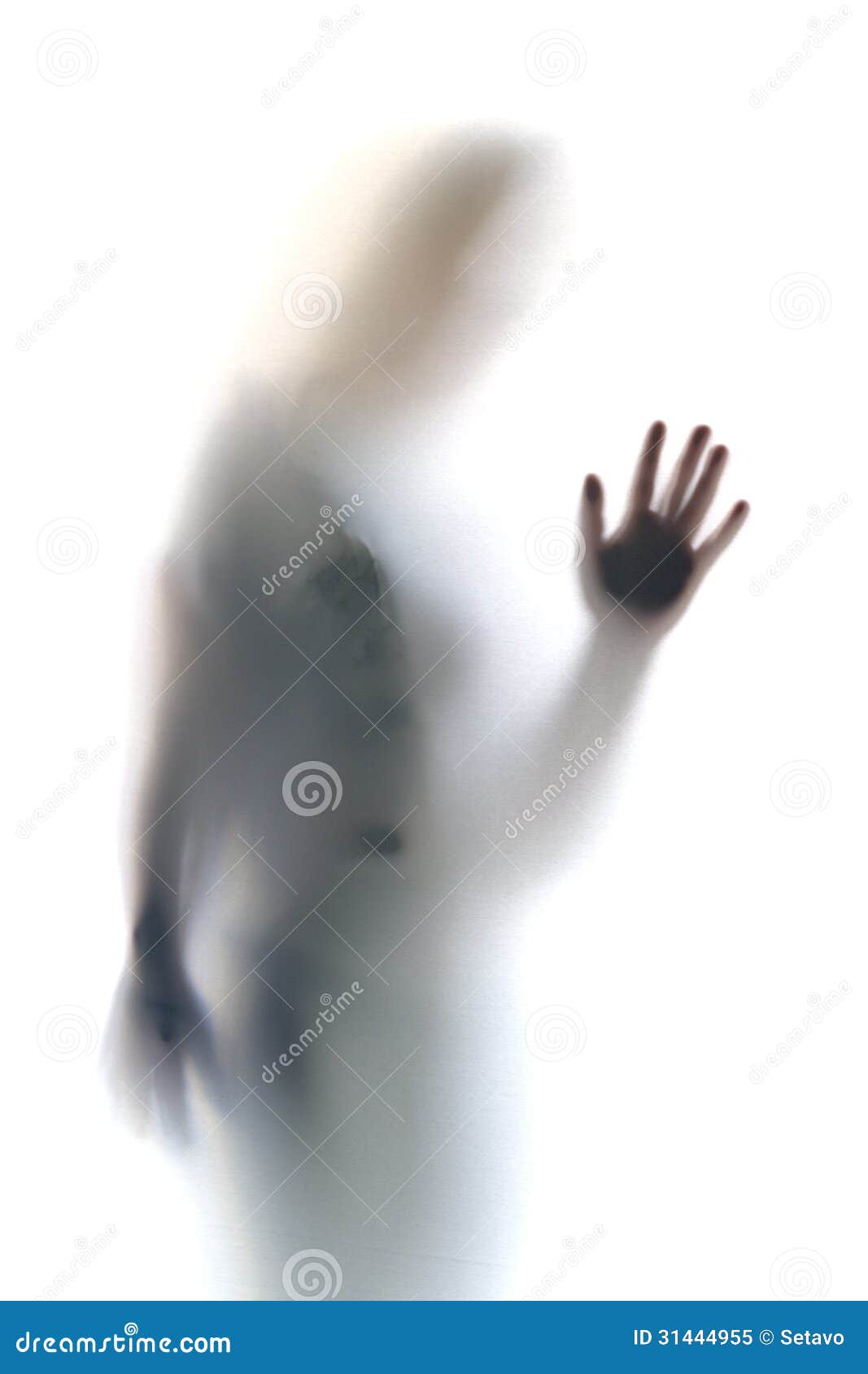Mystic Silhouette of Man Asking for Help Stock Image - Image of ...