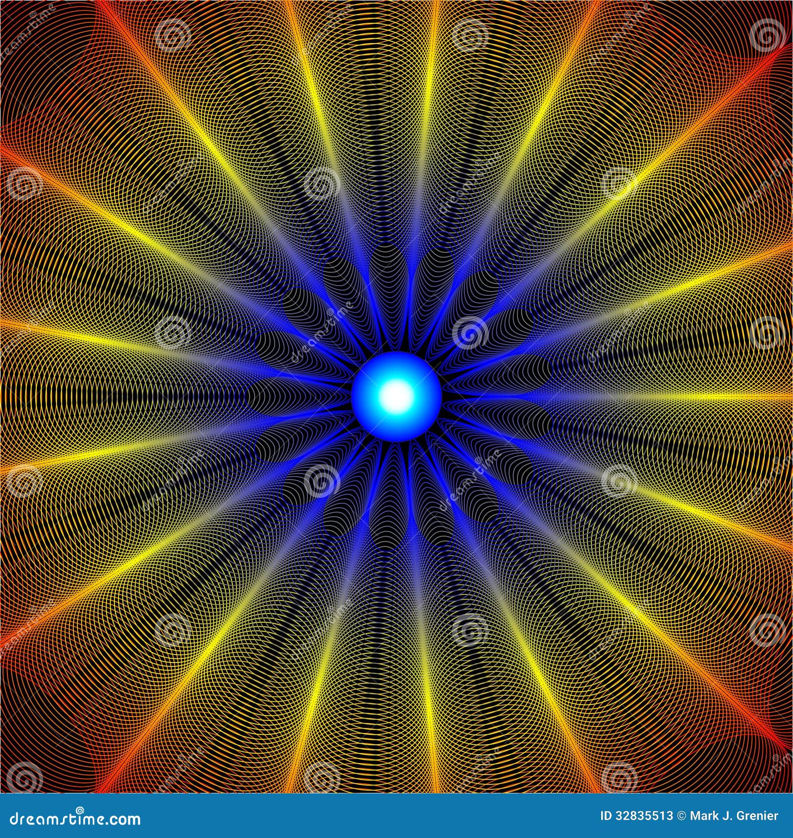 Mystic Sphere Background stock vector. Illustration of light - 32835513