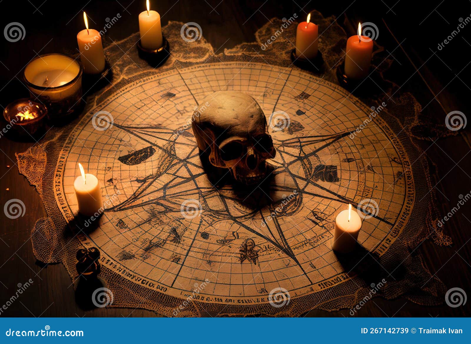 Mystical Abstract Plot on the Theme of Astrology and Witchcraft with ...