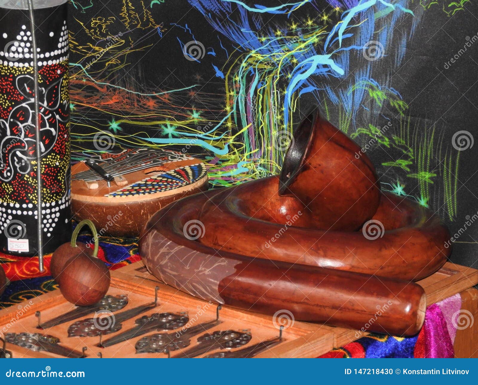 Mystical Background with Ritual Objects of Esoteric, Occult, Divination ...