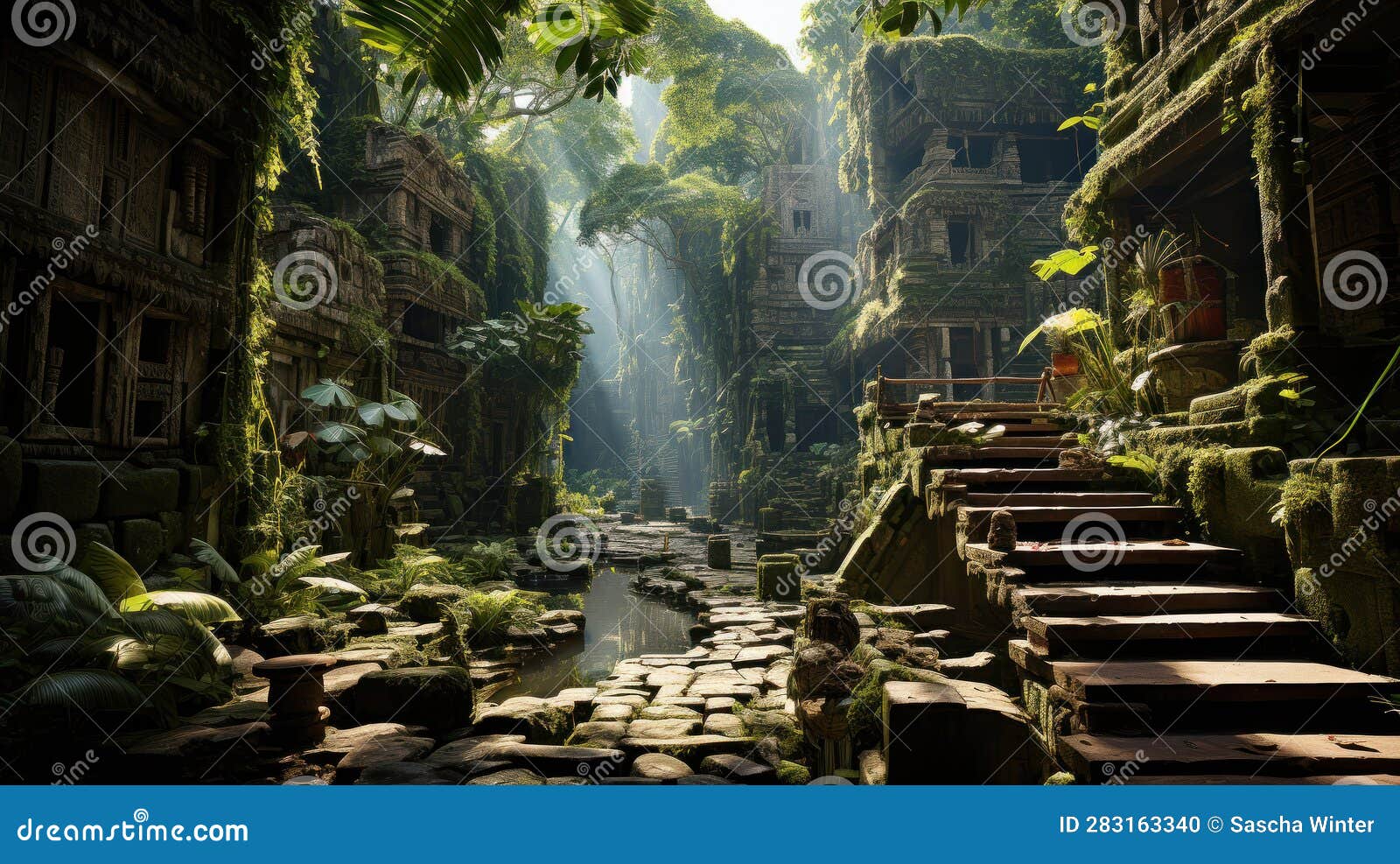 Mystical Beauty of Tikal: Ancient Marvels in the Jungle Stock ...