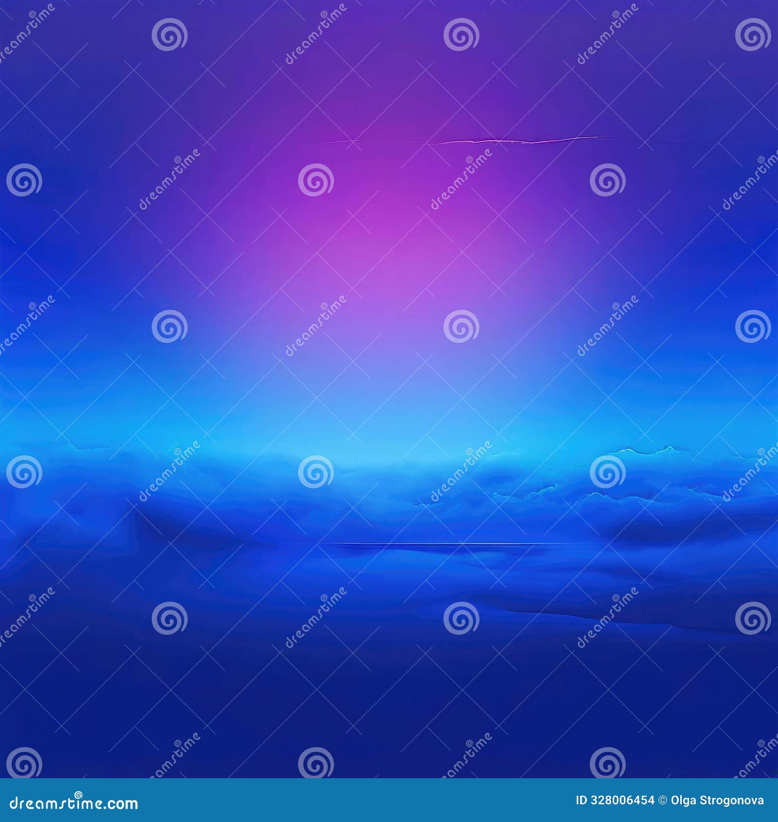 Mystical Blue Surreal Landscape Stock Photo - Image of silhouette ...