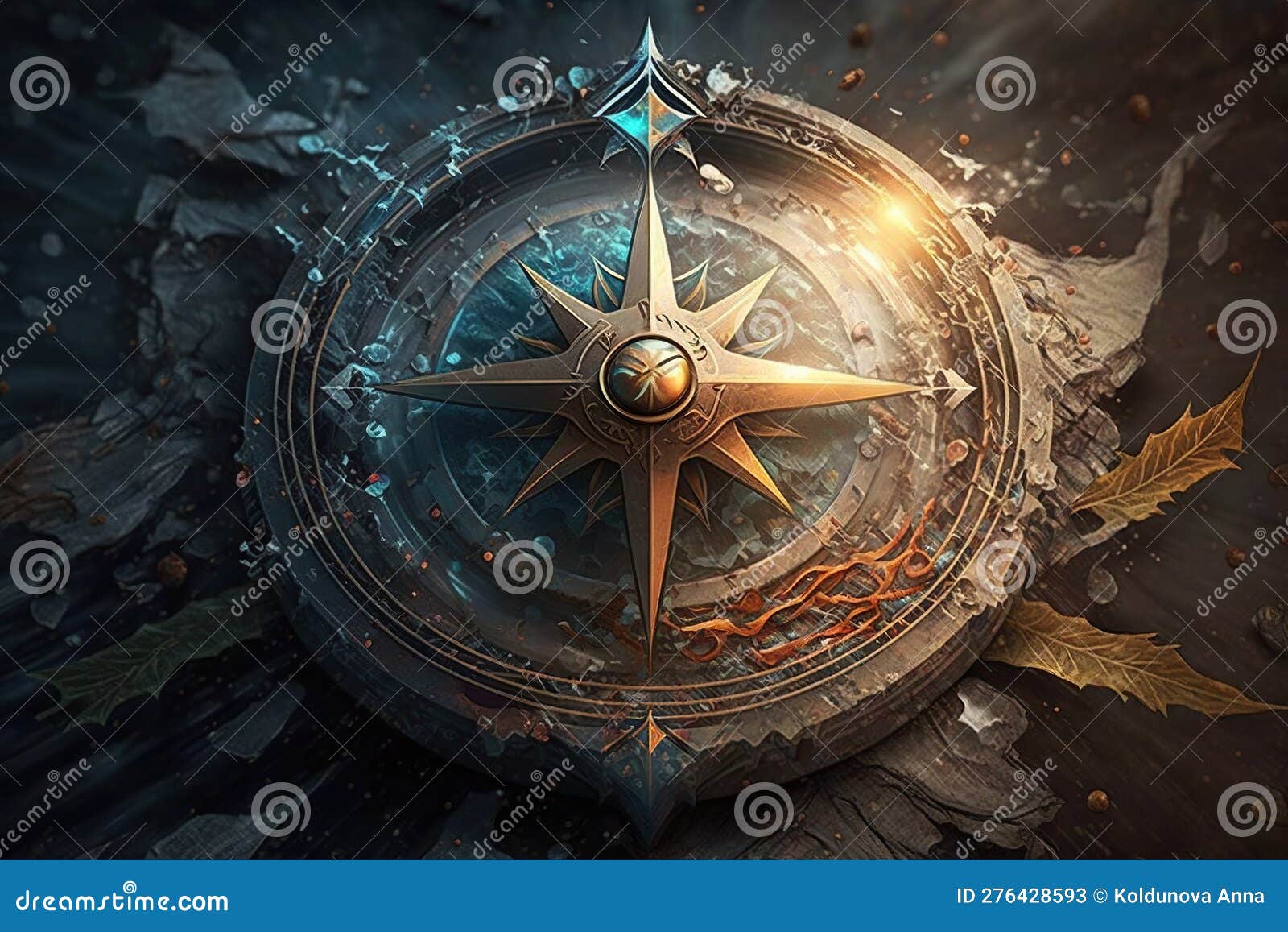 Mystical Compass that Points in the Direction of the Wealth, Created ...